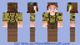 Jungle Fishing (Wide) Minecraft Skin