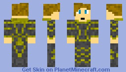 iron and gold armor Minecraft Skin
