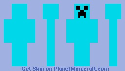Diamond Creeper Minecraft Skin