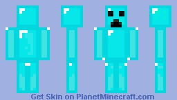 Diamond Creeper with legs and arms! Minecraft Skin