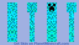 diamond creeper Minecraft Skin