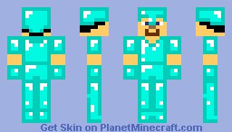 Diamond Armor - With Diamond Gloves Minecraft Skin