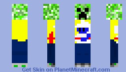 Dig Dug fan creeper Minecraft Skin