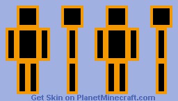 disco orange Minecraft Skin