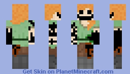 Distorted Alex (creepypasta) remake Minecraft Skin