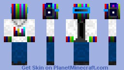 dj with base colors Minecraft Skin