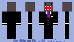 DOMO in a suit Minecraft Skin