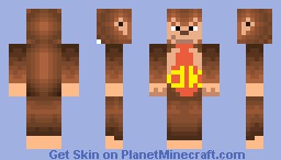 Donkey Kong Skin Minecraft Skin