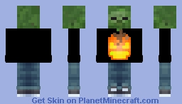 Minecraft Anime Boy With NetherGames Logo Minecraft Skin