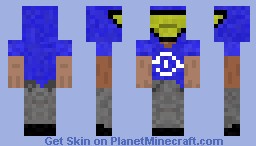halo gamer blue Minecraft Skin