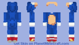 Sonic costume Minecraft Skin