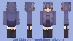 blue UwU Minecraft Skin