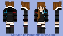 Girl gamer switch Minecraft Skin