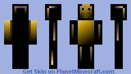 Black and Gold Minecraft Skin