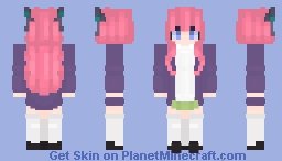 Nakano Miku - The Quintessential Quintuplets Minecraft Skin