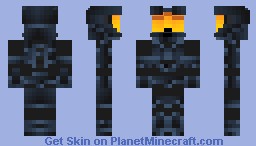 Halo Spartan Navy Blue Minecraft Skin