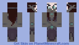 Female - Dark Elf Minecraft Skin