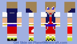 Sora Kingdom Hearts Minecraft Skin