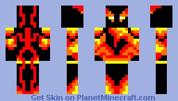 Magma man Minecraft Skin