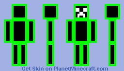 Tron Creeper Minecraft Skin