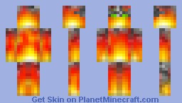 Flaming man .from hell Minecraft Skin