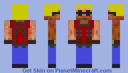 Duke Nukem Minecraft Skin