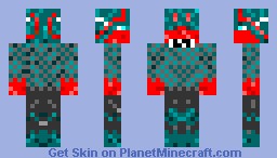 Dragonborn Red (Opening mouth, eyes at the sides of the head ...