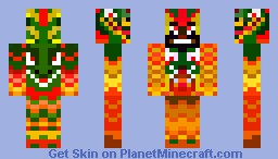 Flaming Dragon Slayer Skin Minecraft Skin