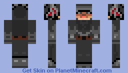 Dragoon - Grey - Visor Up Minecraft Skin
