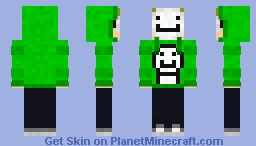 Dream | Speedrunner - (MrBeast Rewind Version) Minecraft Skin