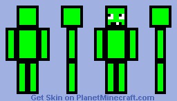 Derpy Robot (Neon Green) Minecraft Skin