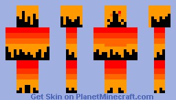 lava drippy man Minecraft Skin