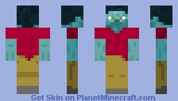 Drowned Steve Minecraft Skin