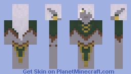 Dark Elf Druid Minecraft Skin