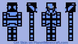 Light Blue Man Boy Minecraft Skin