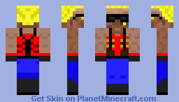 Duke Nukem Minecraft Skin