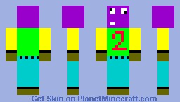 purple dummy Minecraft Skin