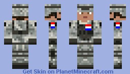 Dutch Army Soldier Minecraft Skin