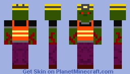 Deluxe Miner Zombie Minecraft Skin
