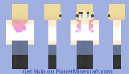 generic dyed hair // pink & orange Minecraft Skin