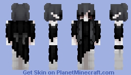 Girl In Black Dress (Alex) Minecraft Skin