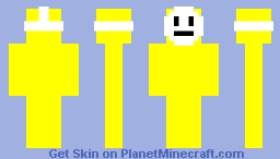 Yellow With A Mask Minecraft Skin