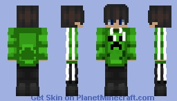 Creeper hoodie Minecraft Skin
