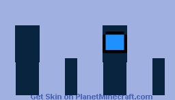 Dark blue imposter Minecraft Skin