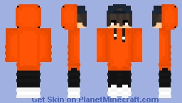 Orange Pullover Minecraft Skin