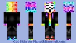 Hacker(RAINBOW) Minecraft Skin