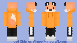 Fox Orange color Minecraft Skin