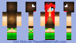 WoodLand Girl Minecraft Skin