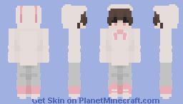 Bunny (Pink) // Boy Minecraft Skin