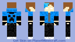 blue guy Minecraft Skin